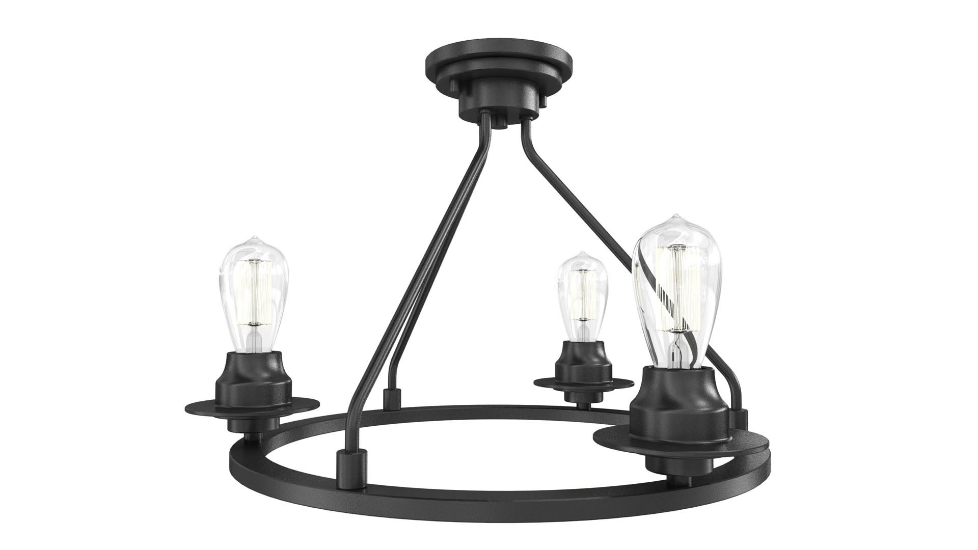 Progress lighting Debut Collection Three-Light Semi-Flush Convertible ...