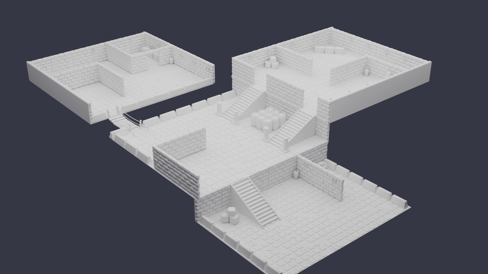 Game Map 3D Model - TurboSquid 1733869