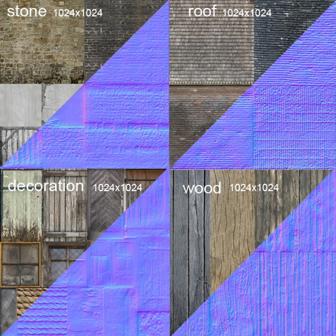 Medieval Buildings C4d