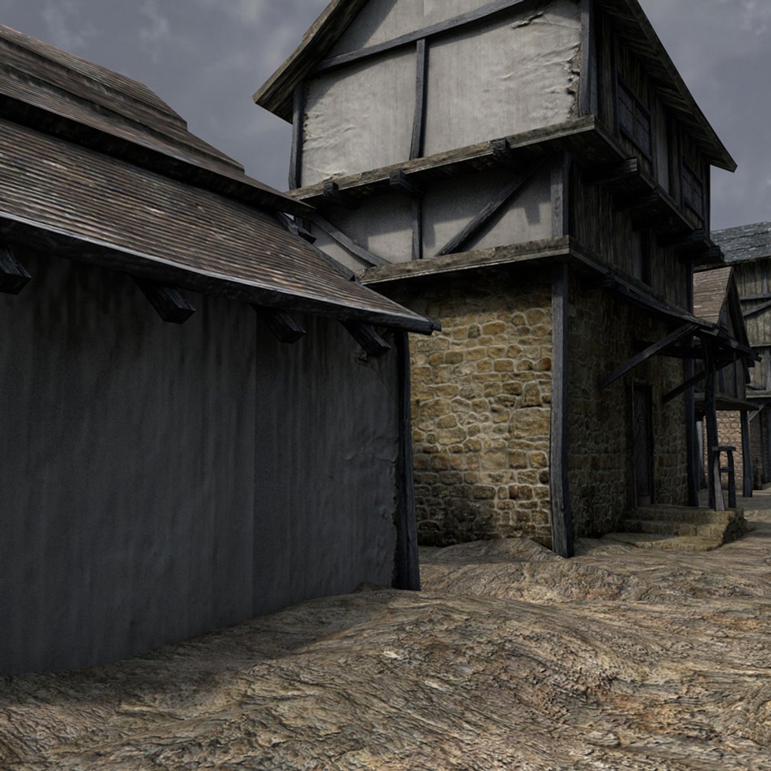 Medieval Buildings C4d