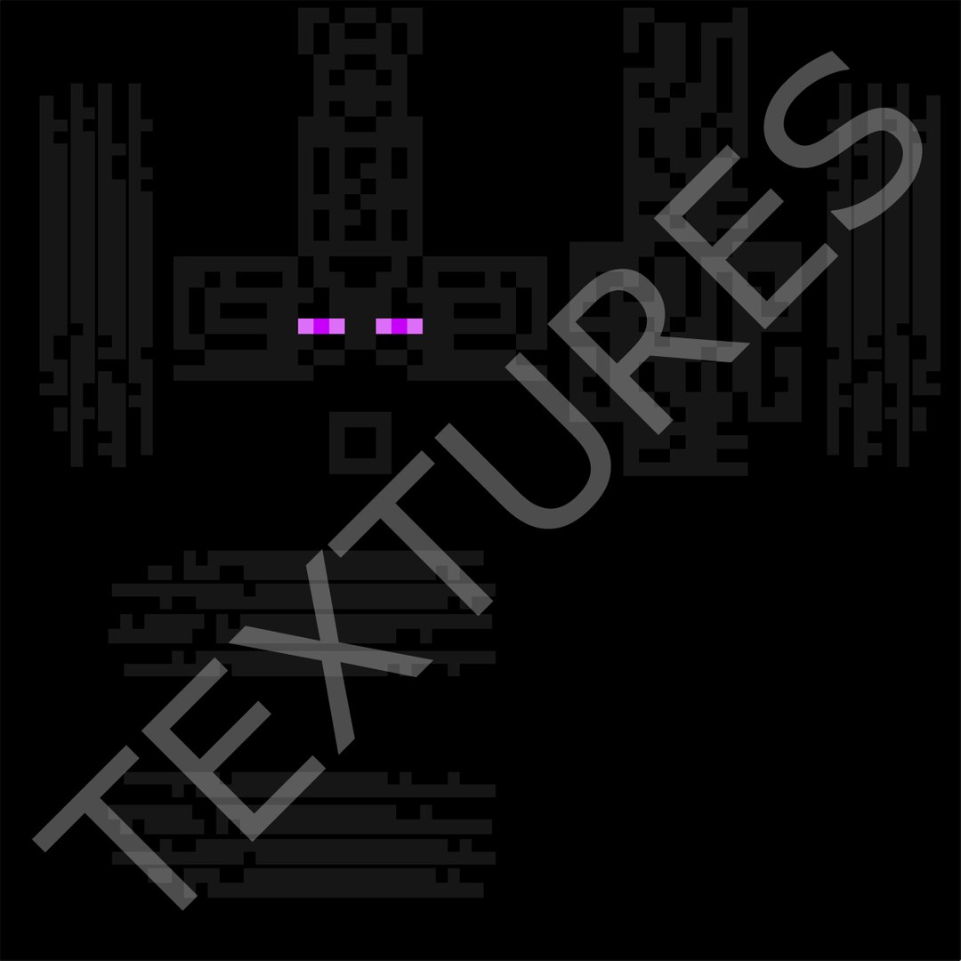 Minecraft Enderman 3d Model