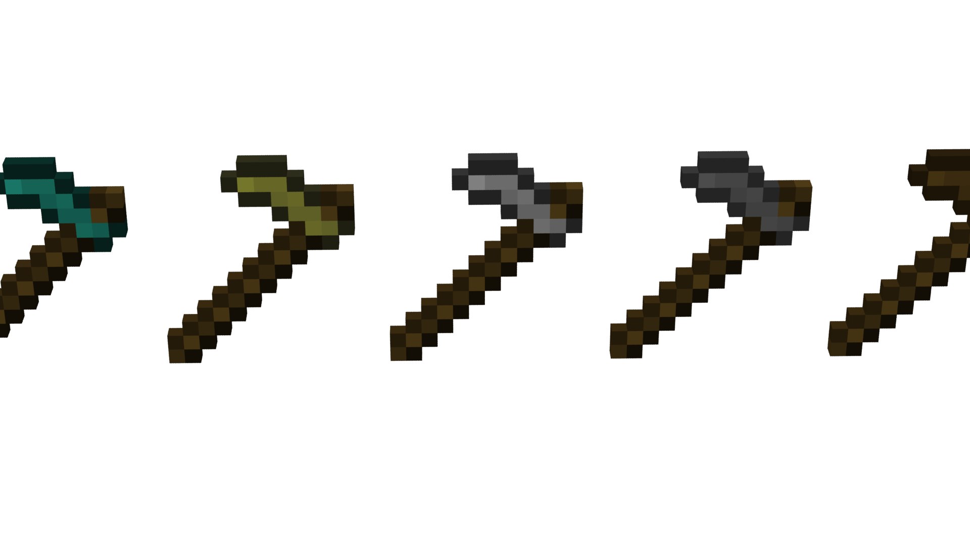 hoes minecraft 3d 3ds