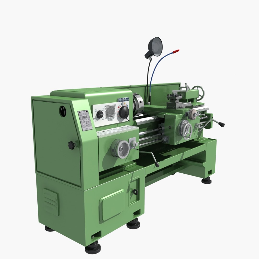 Lathe Machine Model - TurboSquid 1383146