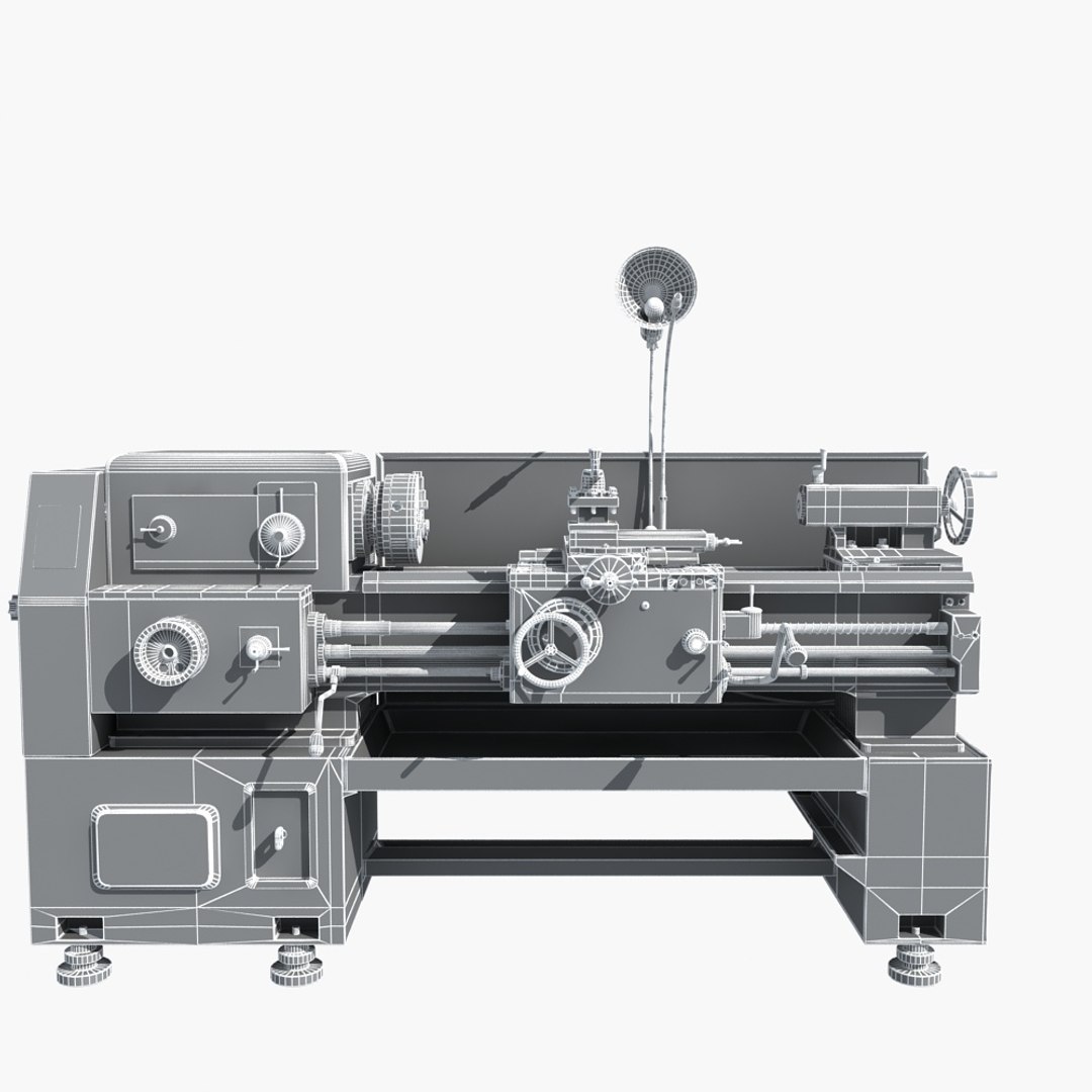Lathe Machine Model - TurboSquid 1383146
