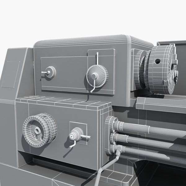 Lathe machine model - TurboSquid 1383146