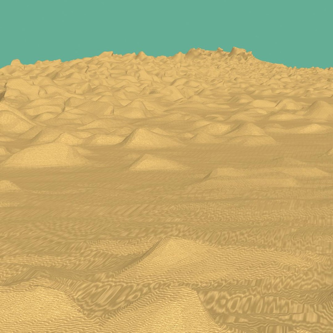 Free Terrain 1 - Desert 3d Model