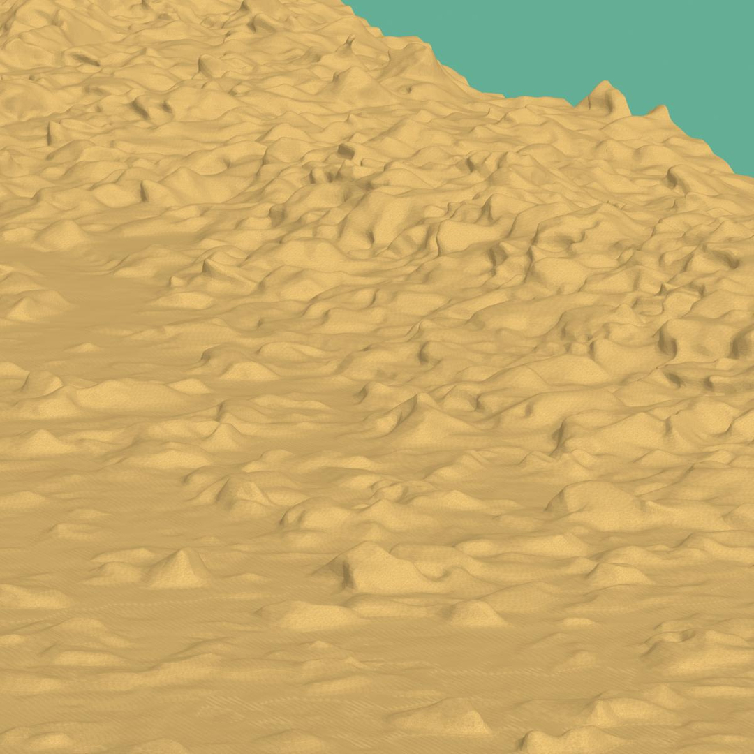 Free Terrain 1 - Desert 3d Model