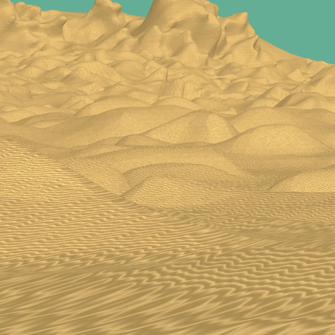 Free Terrain 1 - Desert 3d Model