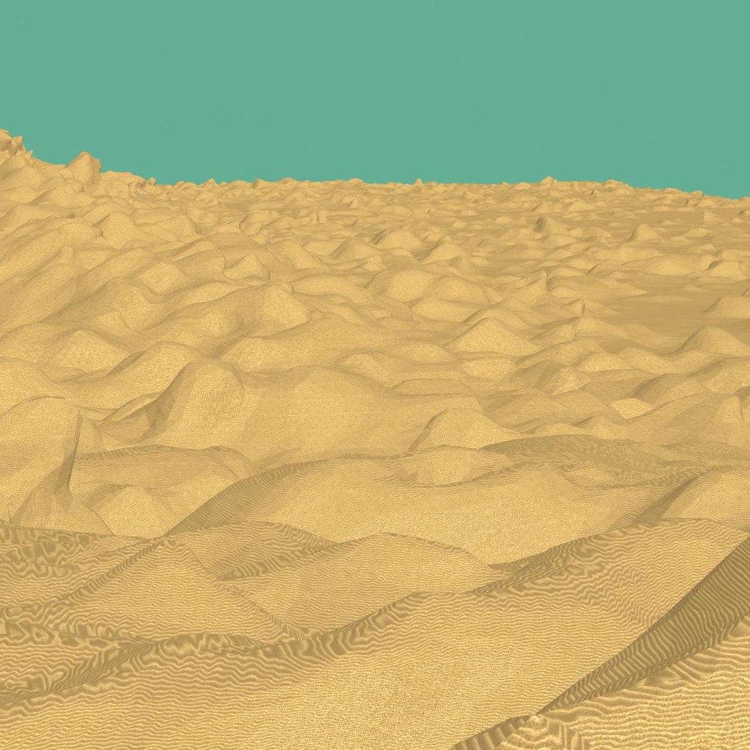 Free Terrain 1 - Desert 3d Model