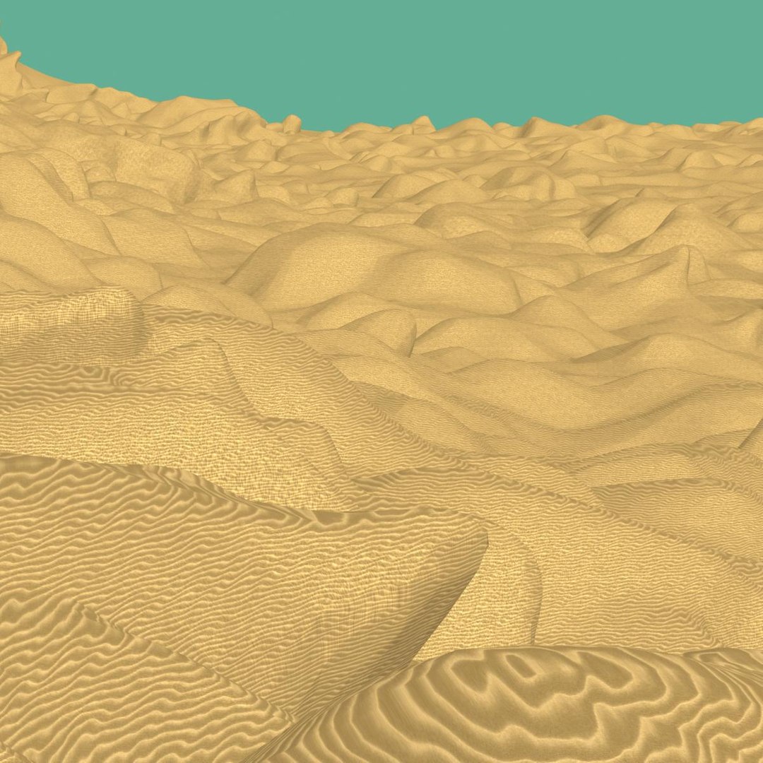 Free Terrain 1 - Desert 3d Model