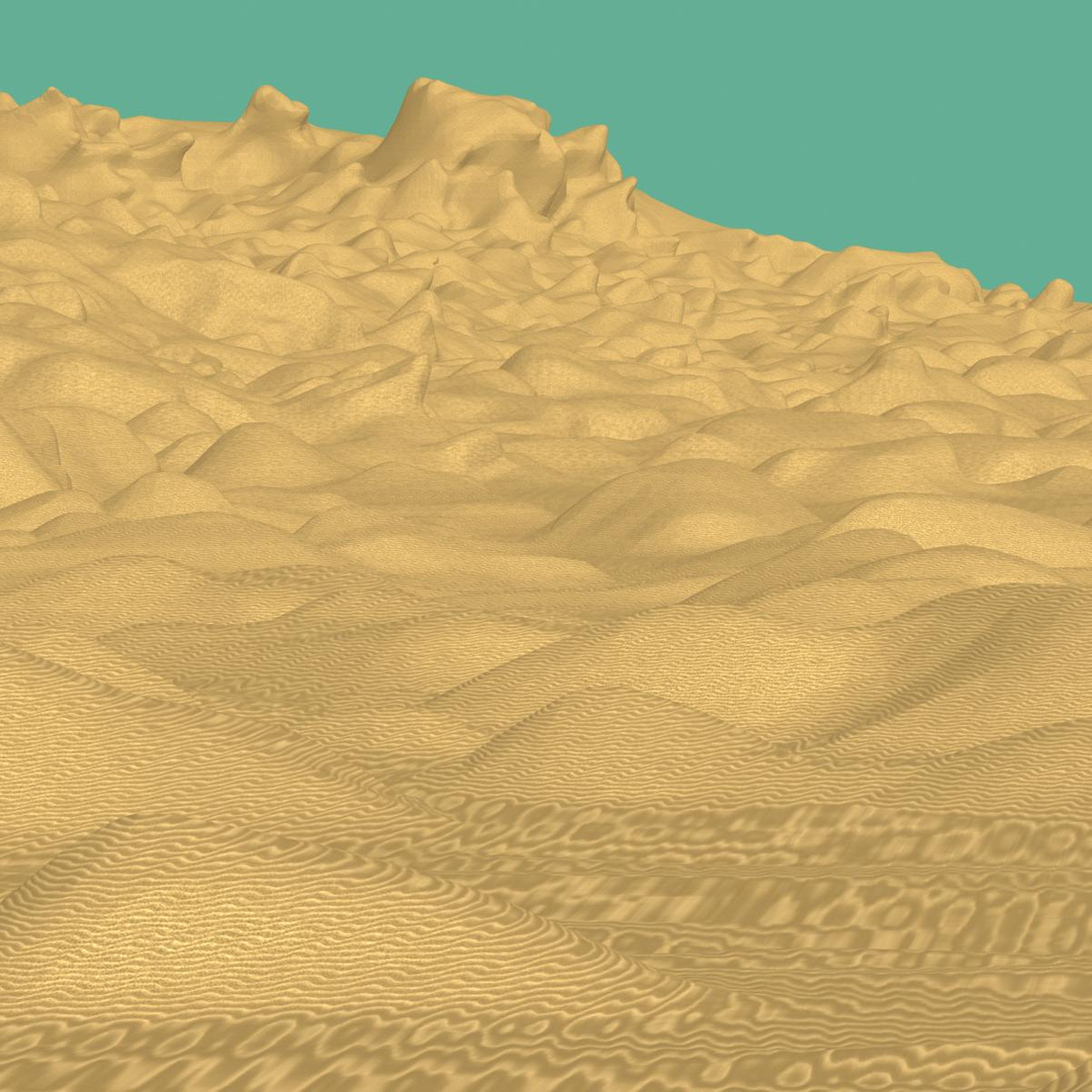 Free Terrain 1 - Desert 3d Model