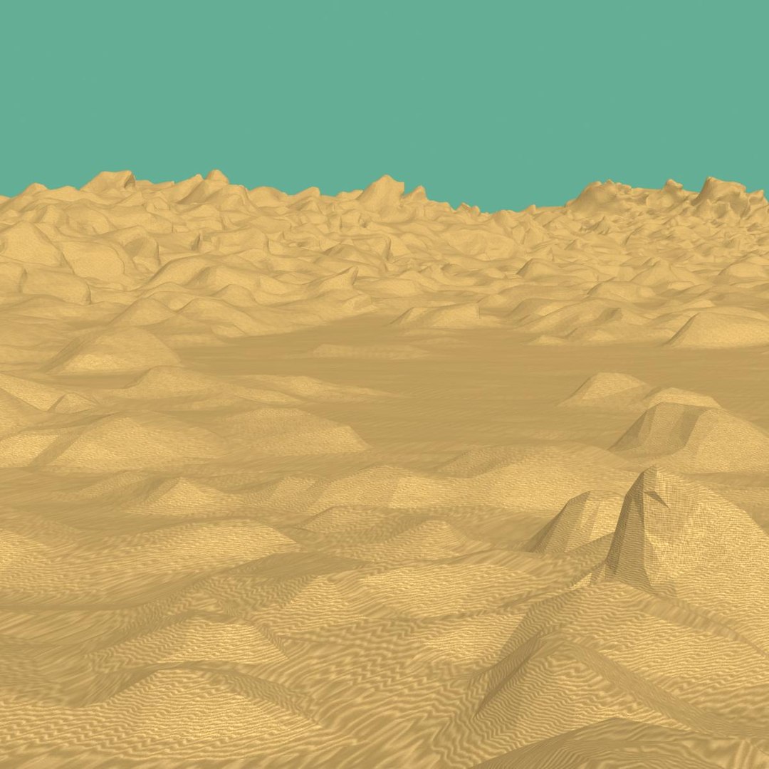 Free Terrain 1 - Desert 3d Model
