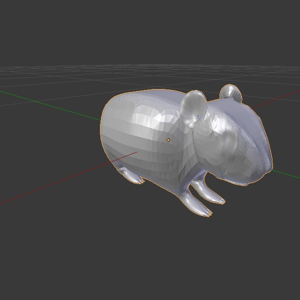 3d model animal hamster