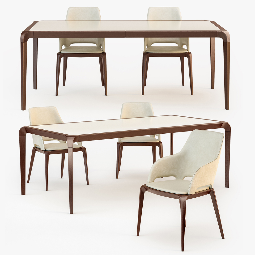 3d roche bobois brio dining table model