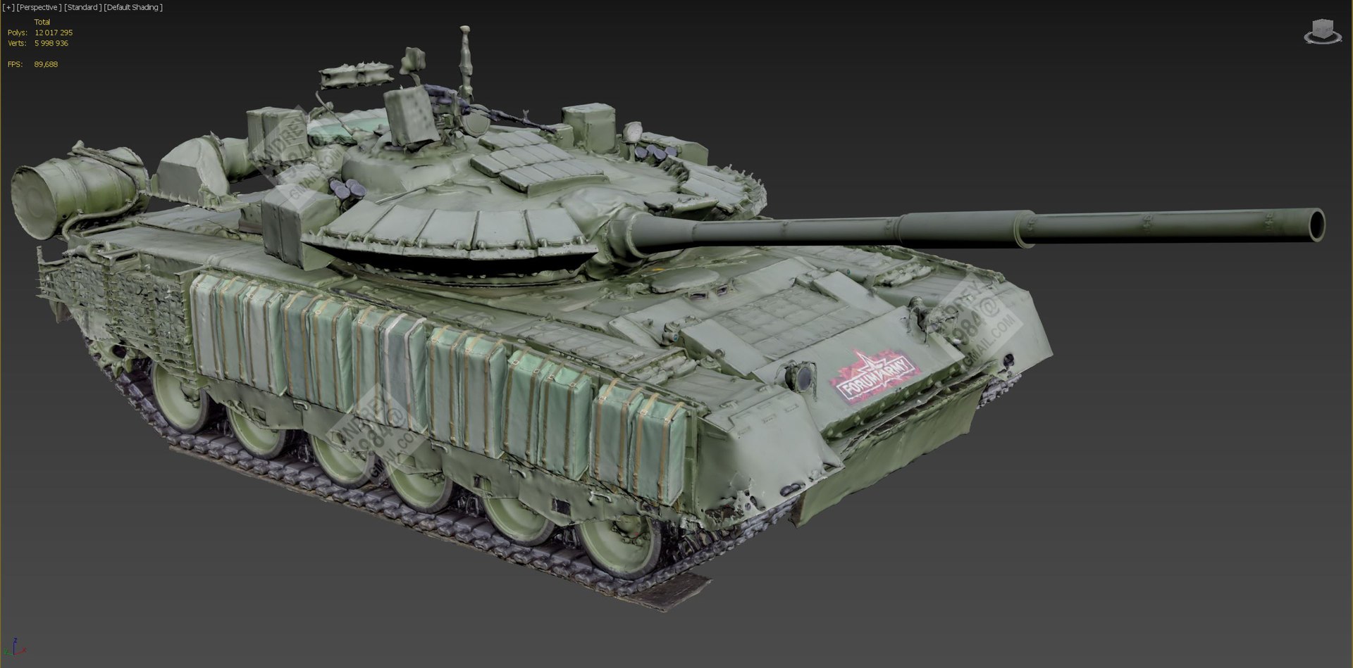 T-80BVM Raw 3D Scan 3D Model - TurboSquid 1811854