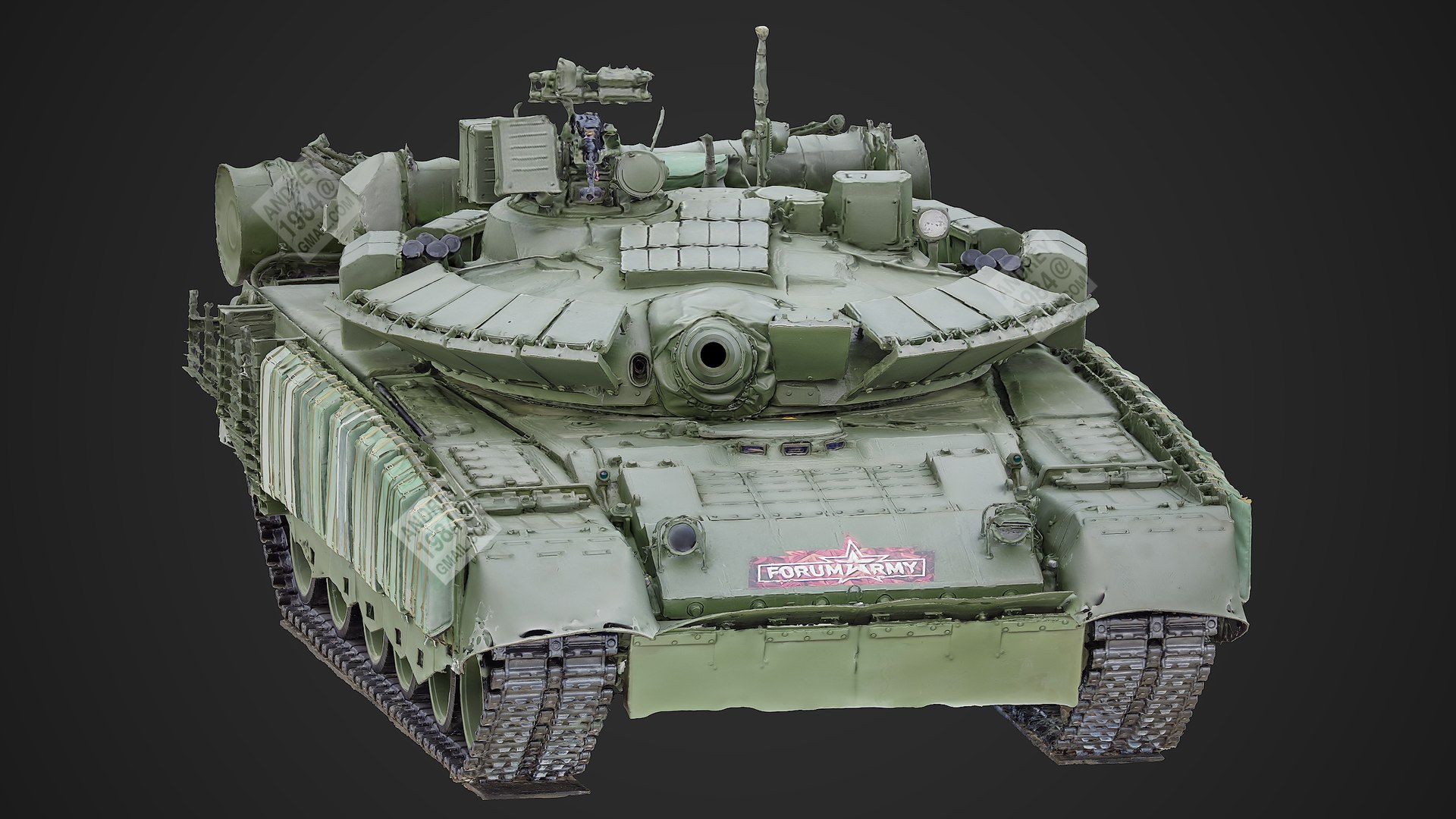 T-80BVM Raw 3D Scan 3D Model - TurboSquid 1811854