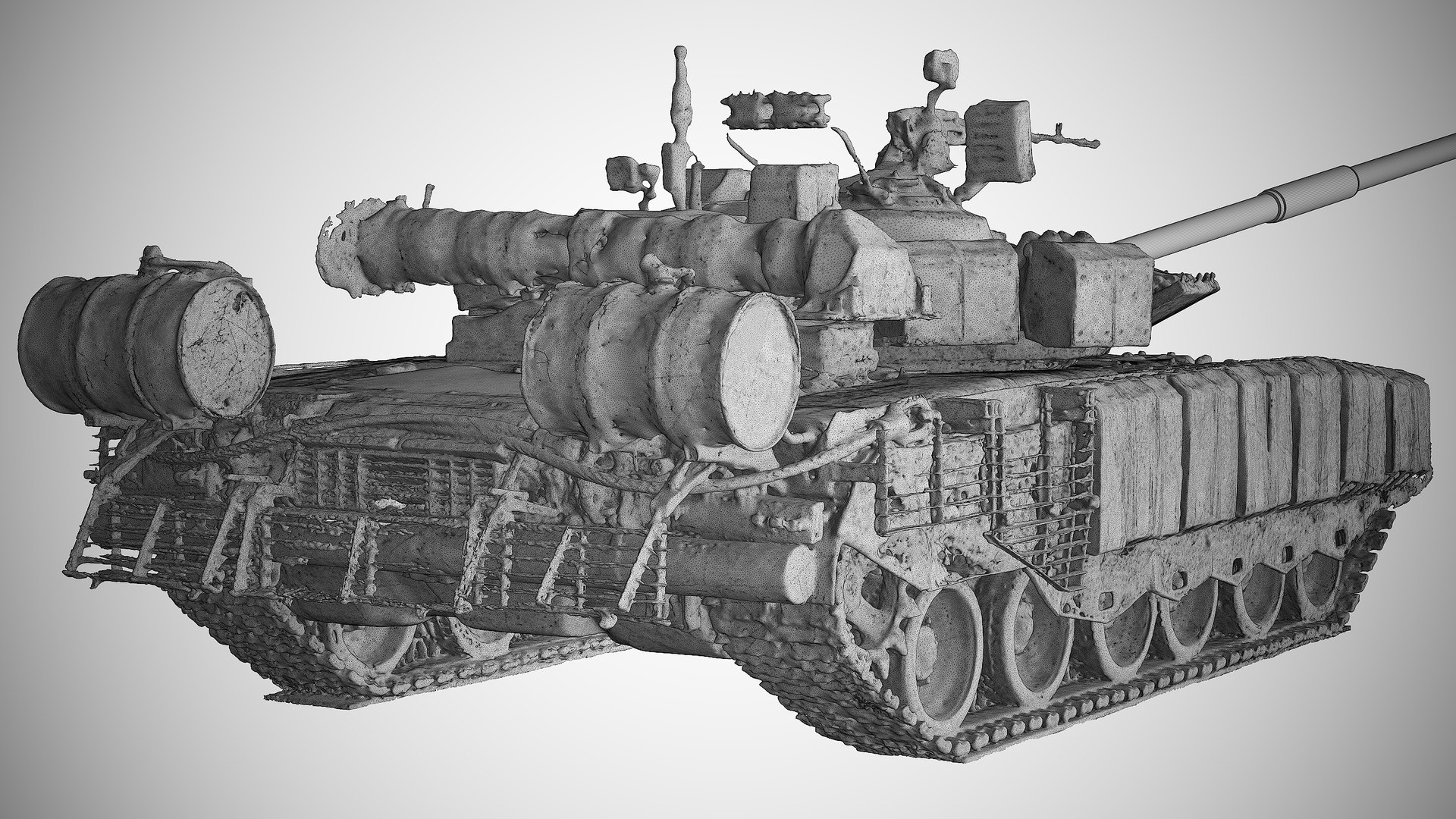 T-80BVM Raw 3D Scan 3D Model - TurboSquid 1811854