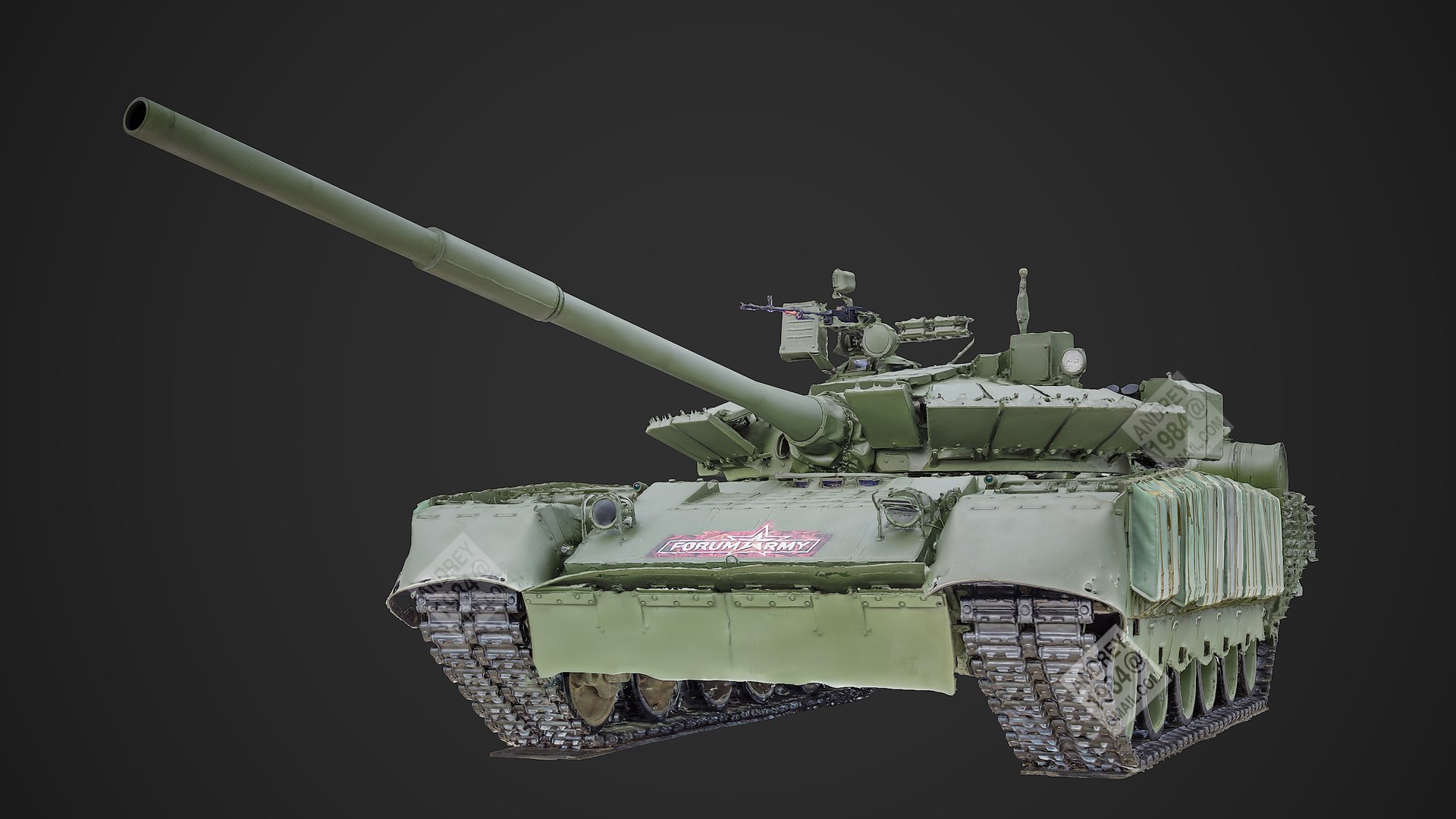 T-80BVM Raw 3D Scan 3D Model - TurboSquid 1811854