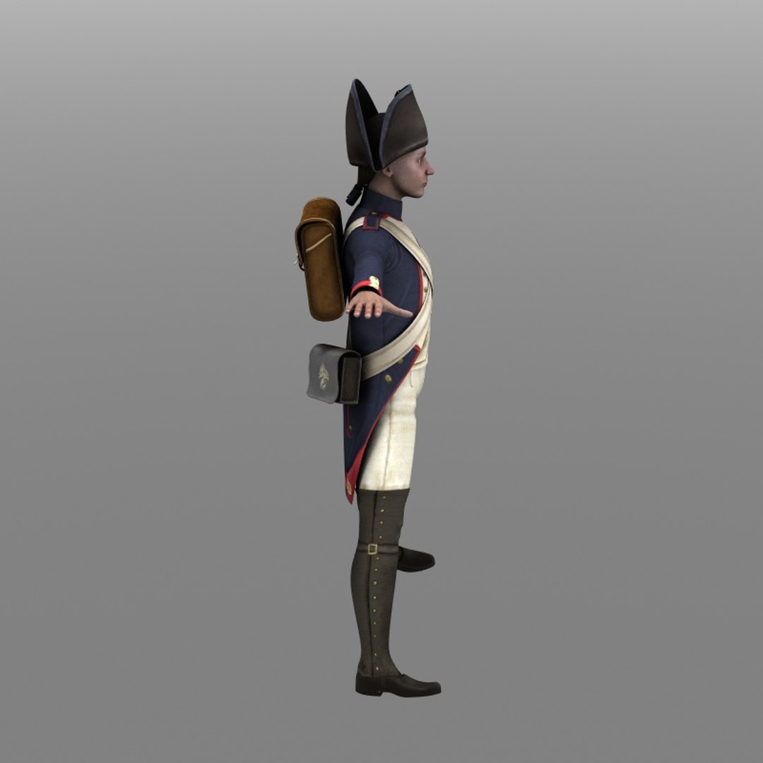 Infantry Fusilier French 3d Model