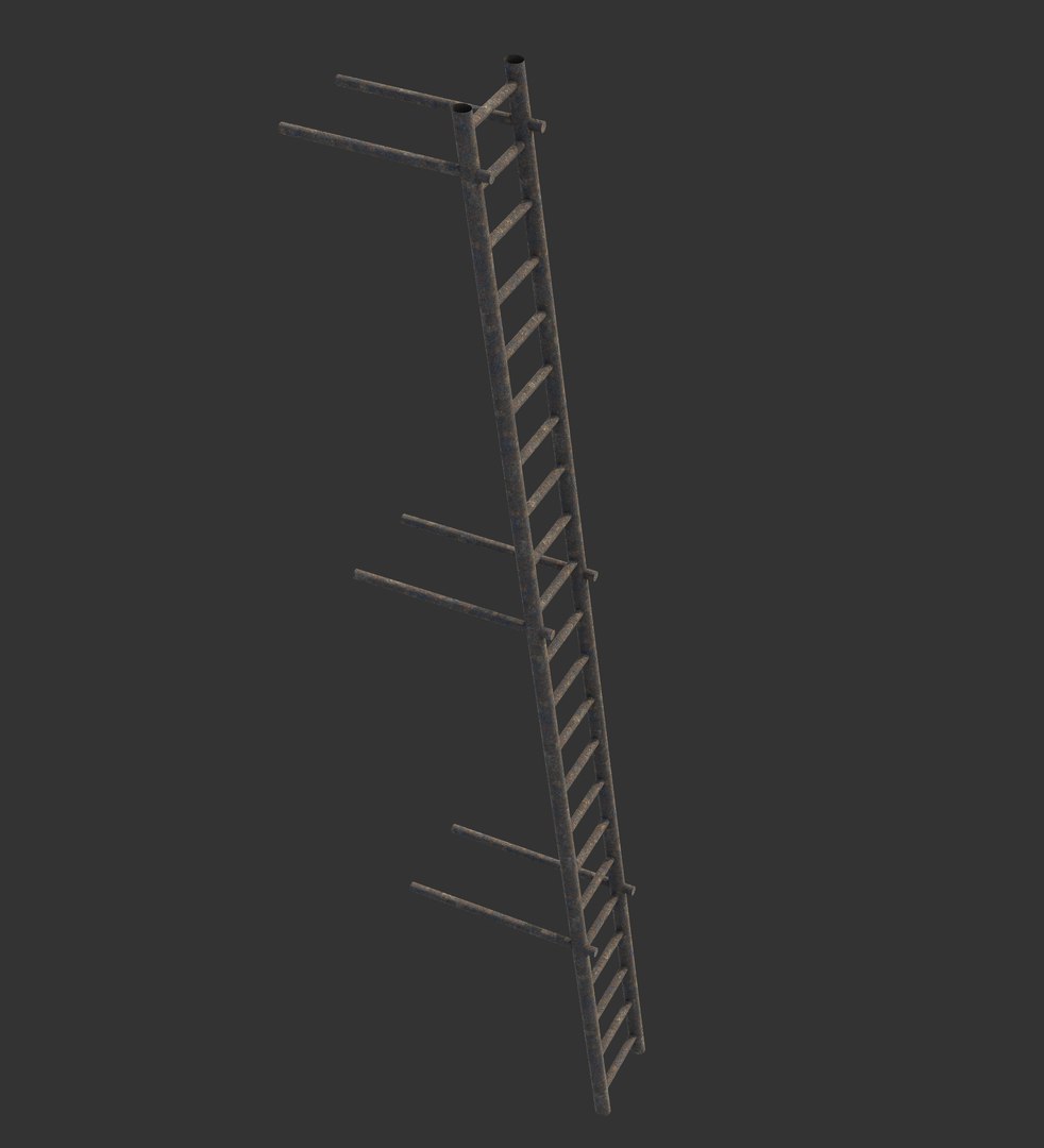 Industrial Vertical Stair model - TurboSquid 1728370