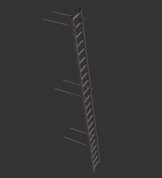 Industrial Vertical Stair model - TurboSquid 1728370