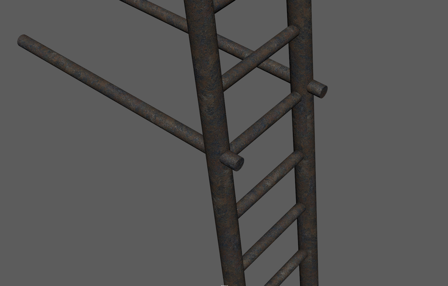 Industrial Vertical Stair model - TurboSquid 1728370