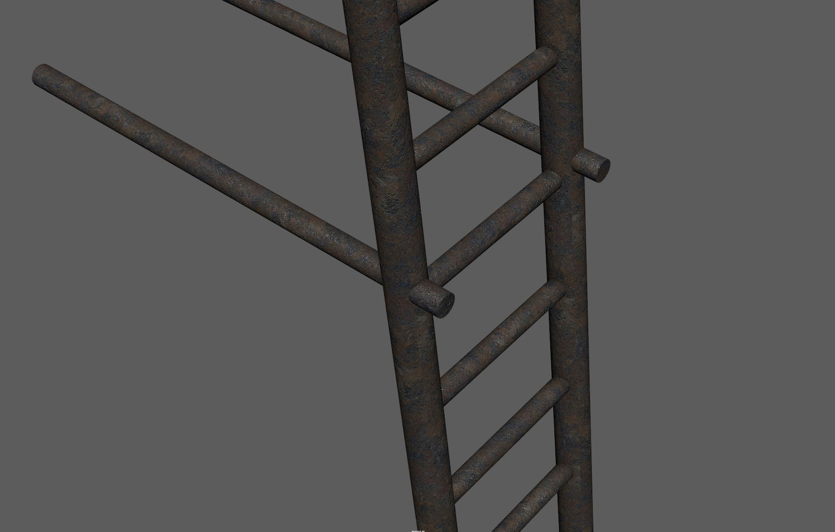 Industrial Vertical Stair model - TurboSquid 1728370
