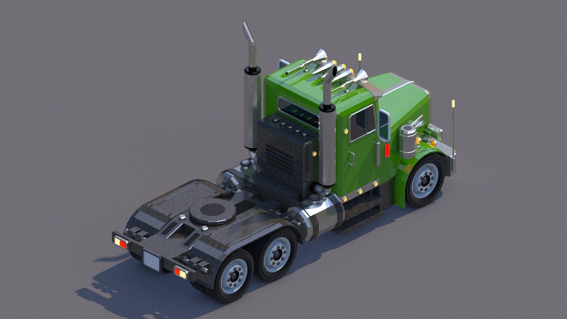 3D model Semi Tralier Trucks - TurboSquid 2165959