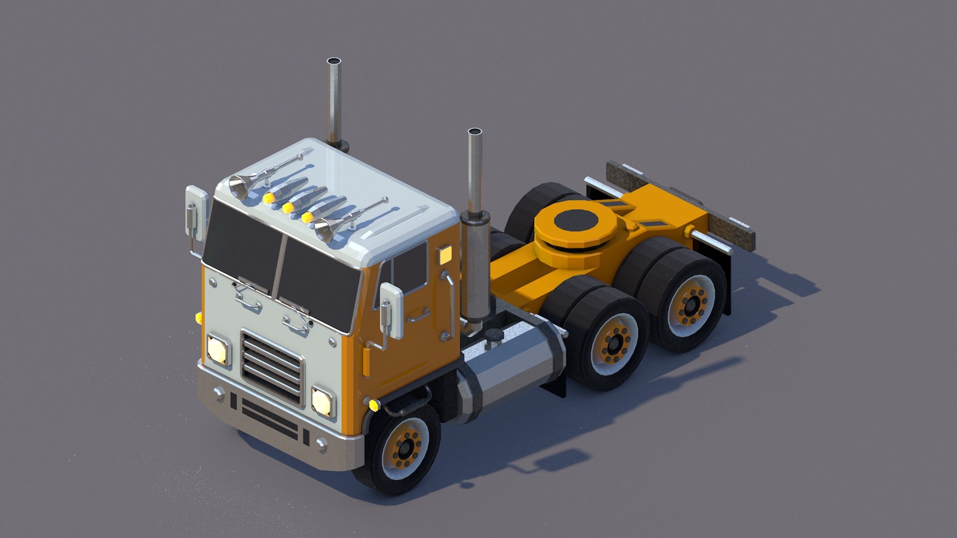 3D model Semi Tralier Trucks - TurboSquid 2165959