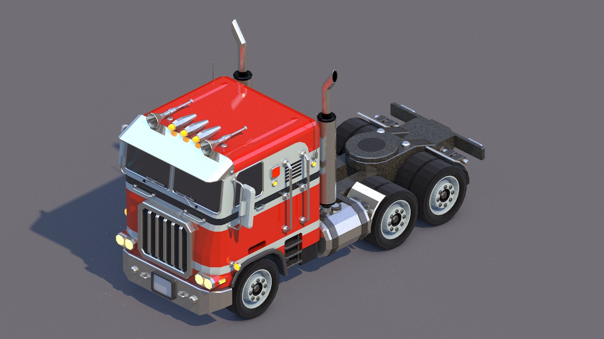 3D model Semi Tralier Trucks - TurboSquid 2165959