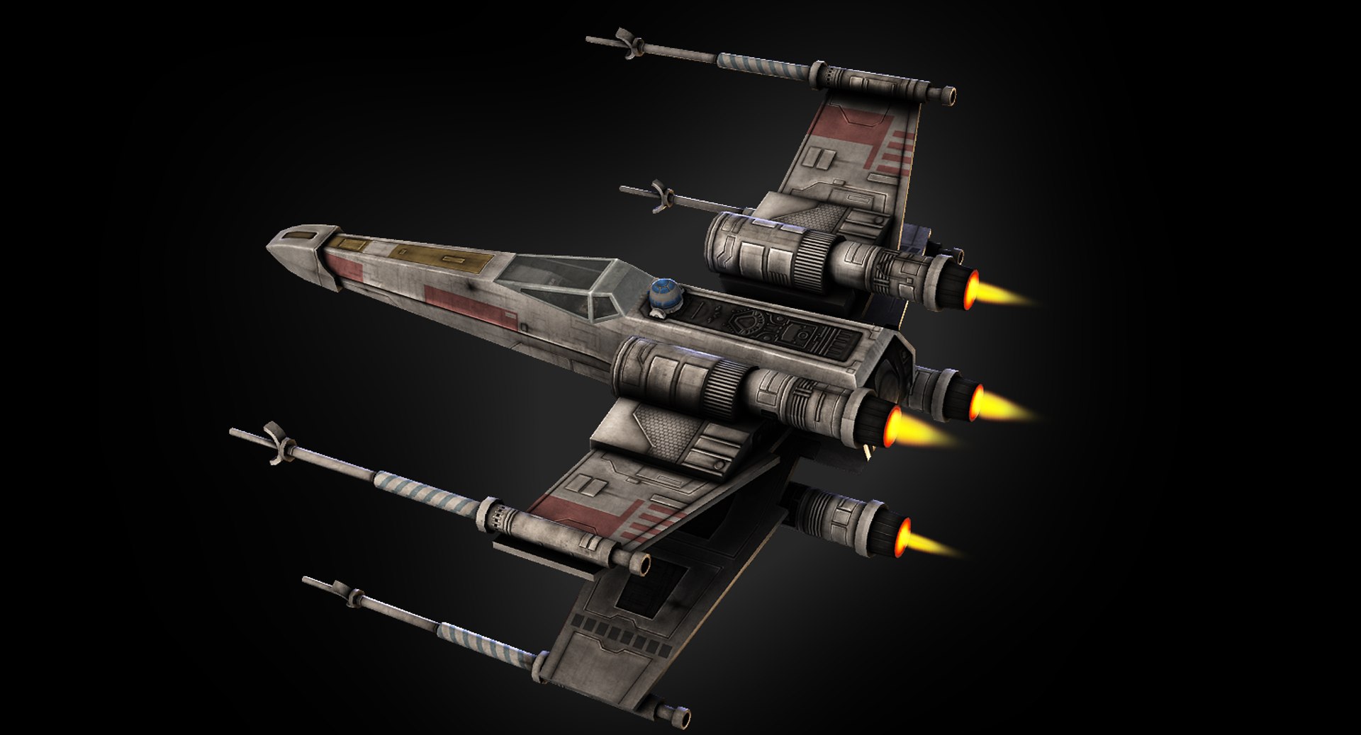 3d Model X-wing Fighter X