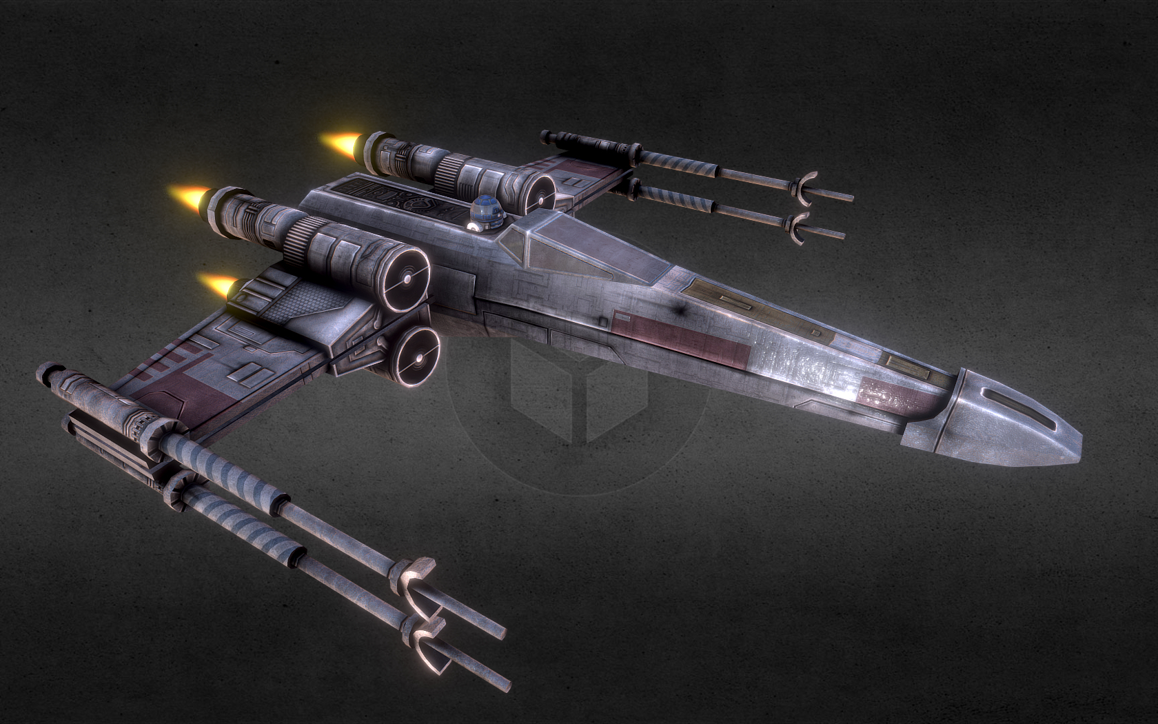 3d model x-wing fighter x