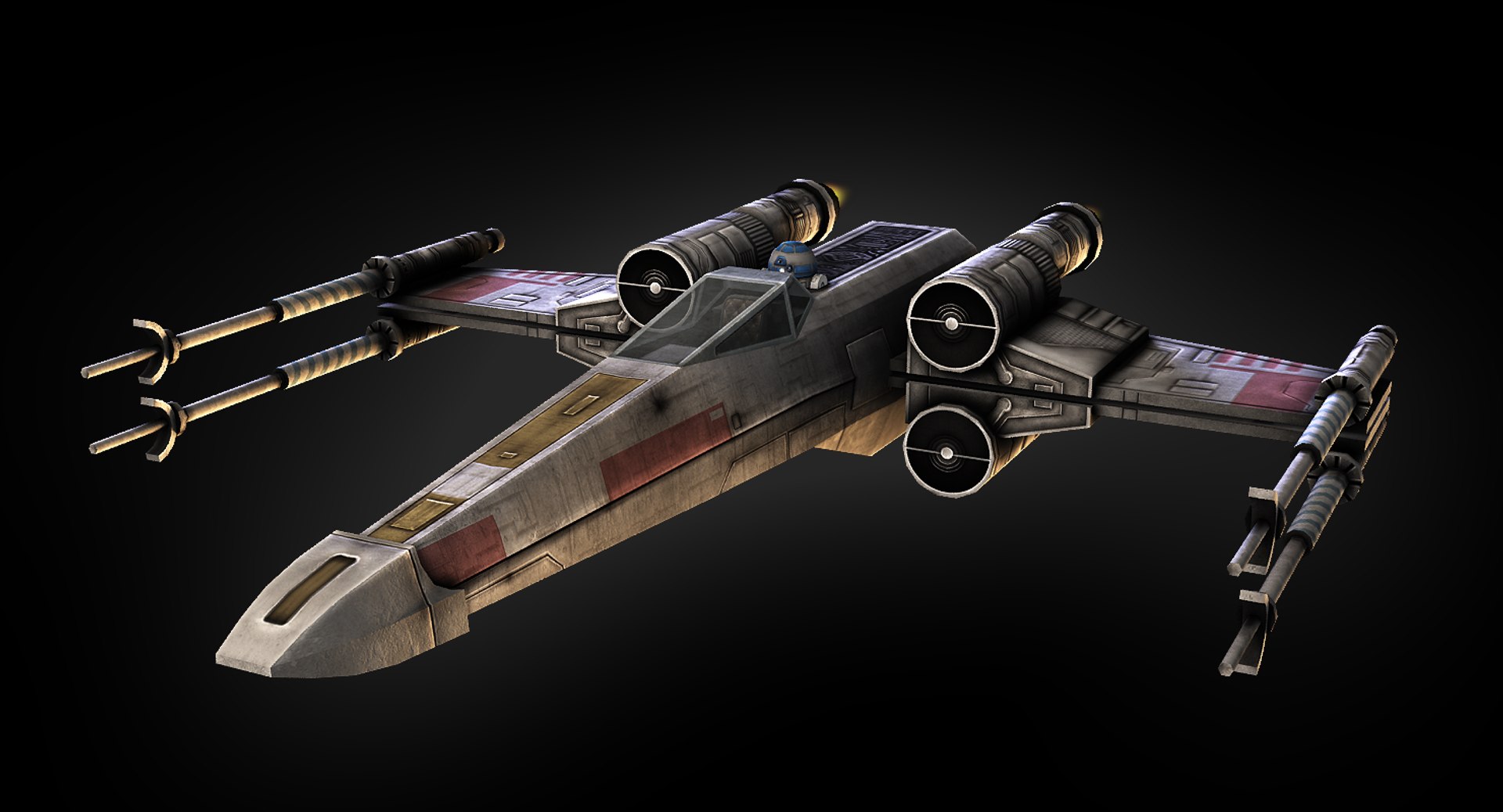 3d Model X-wing Fighter X