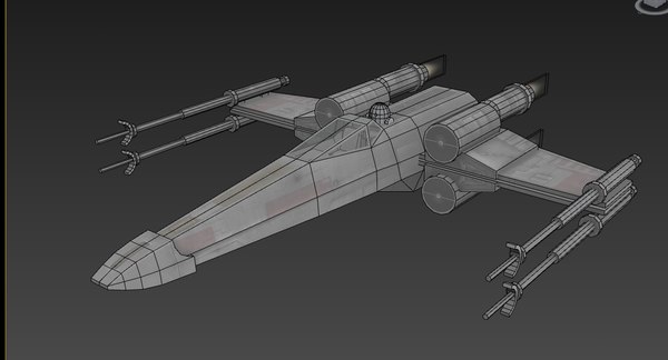 3d model x-wing fighter x