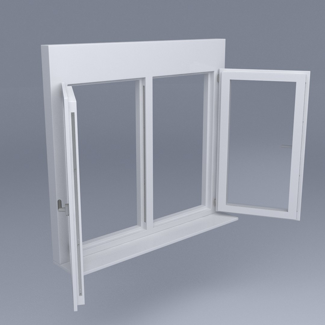 3d model window