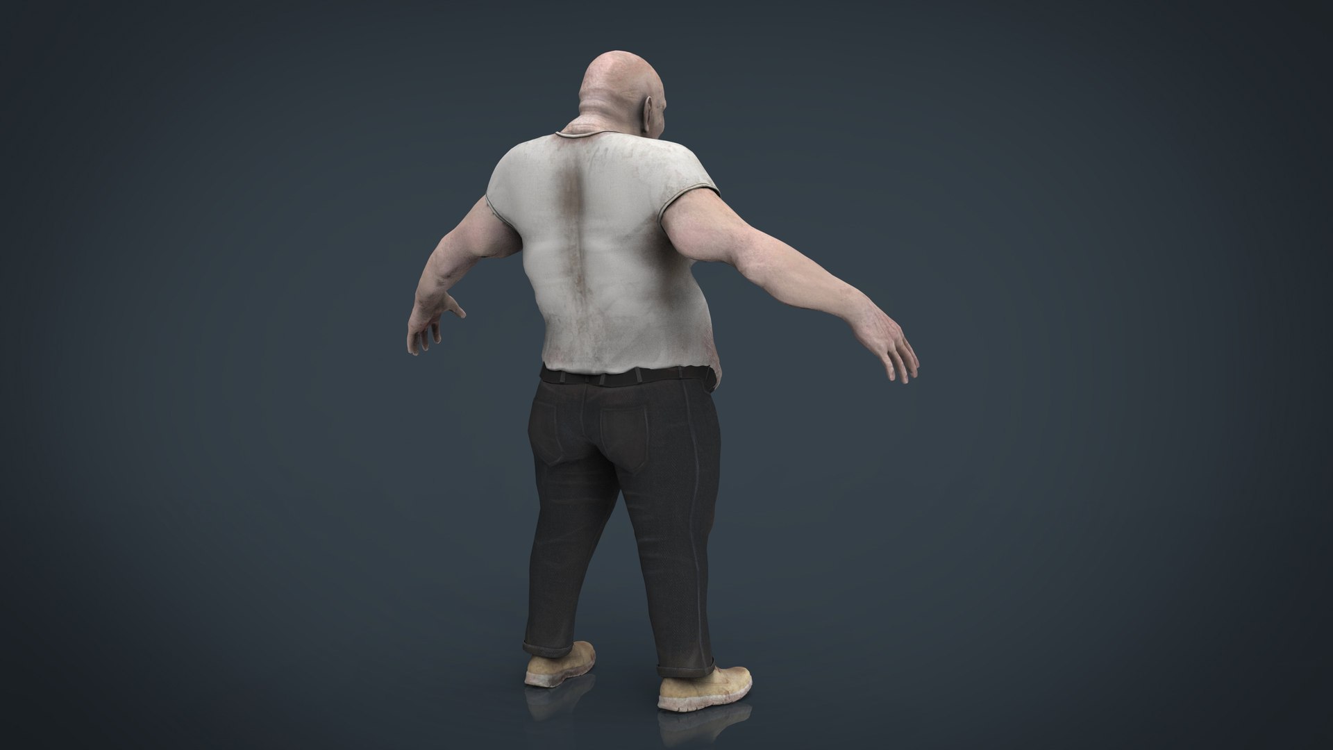 Fat Zombie 3D Model - TurboSquid 1377312