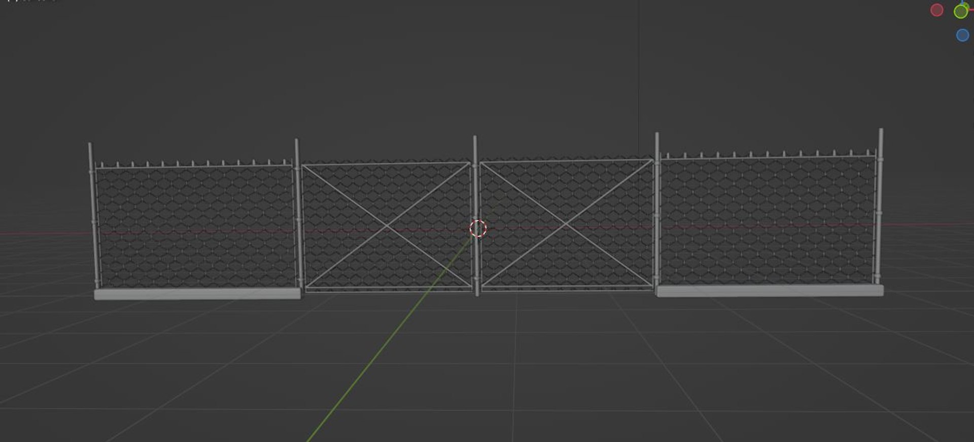 3D Chain Link Fence 3D Model - TurboSquid 2335197