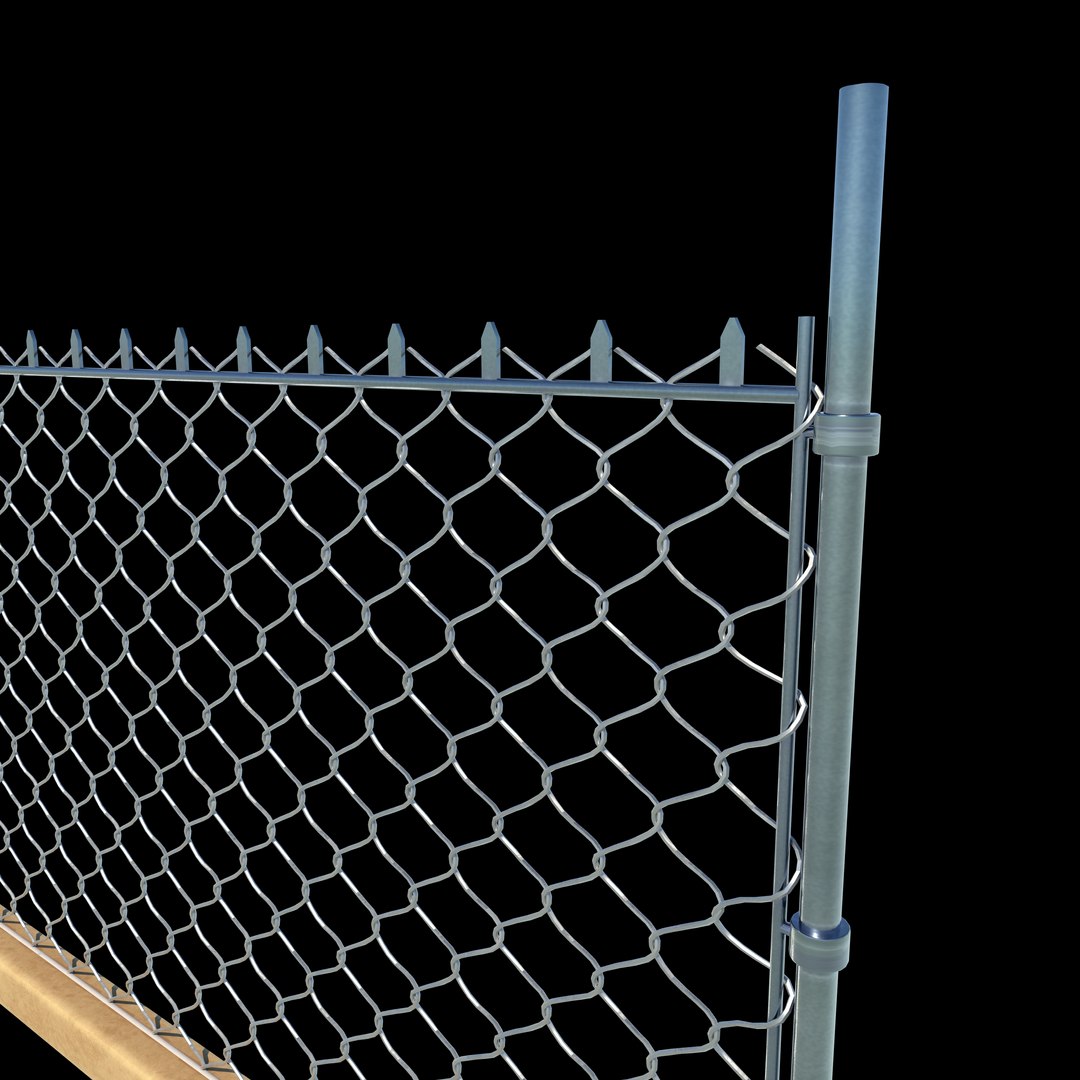 3D Chain Link Fence 3D Model - TurboSquid 2335197