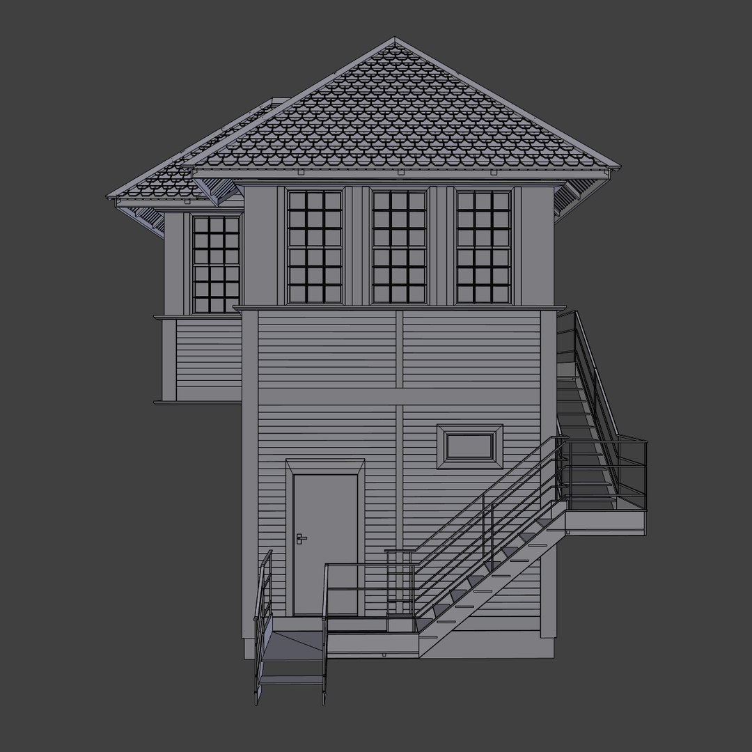 Railroad Tower Obj