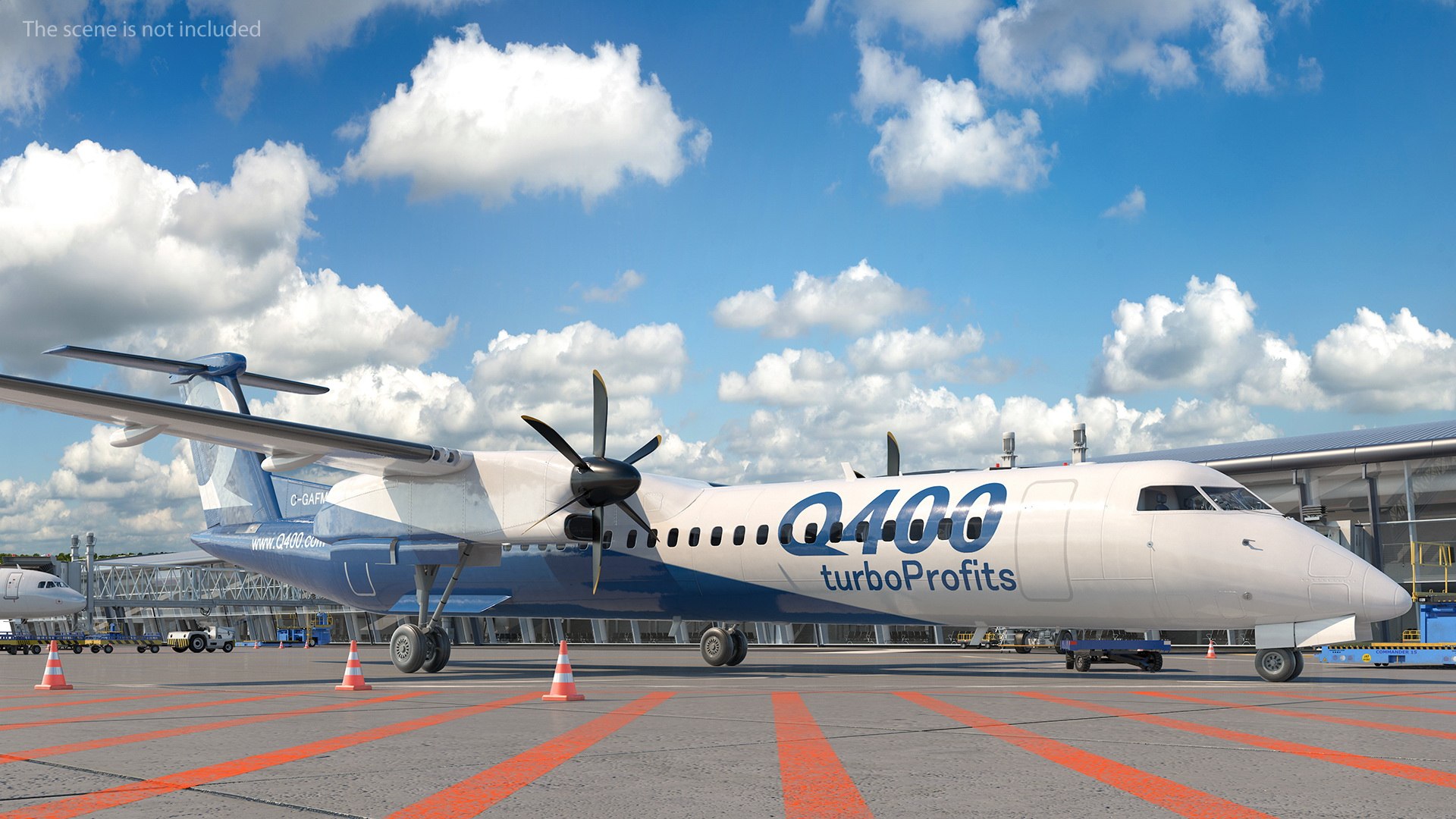 3D model bombardier q400 nextgen passenger - TurboSquid 1494448