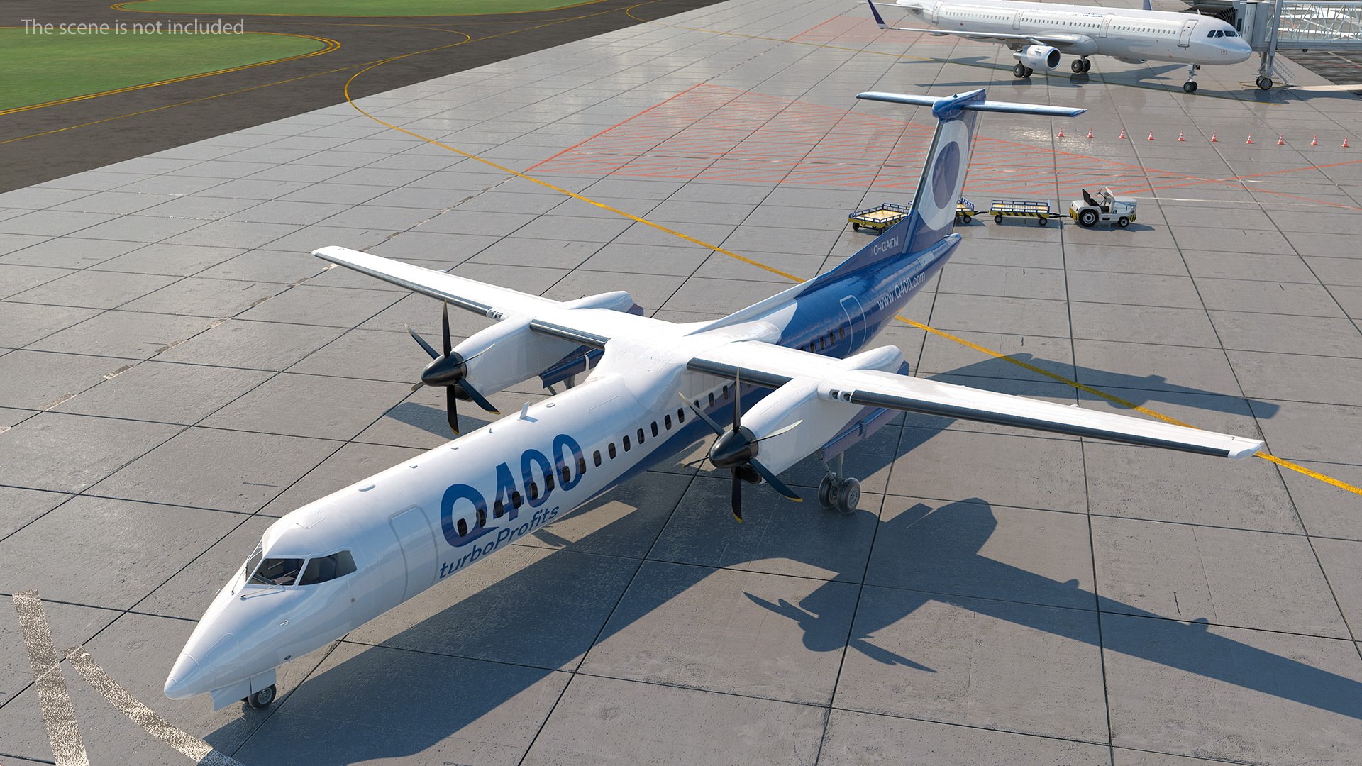 3D model bombardier q400 nextgen passenger - TurboSquid 1494448