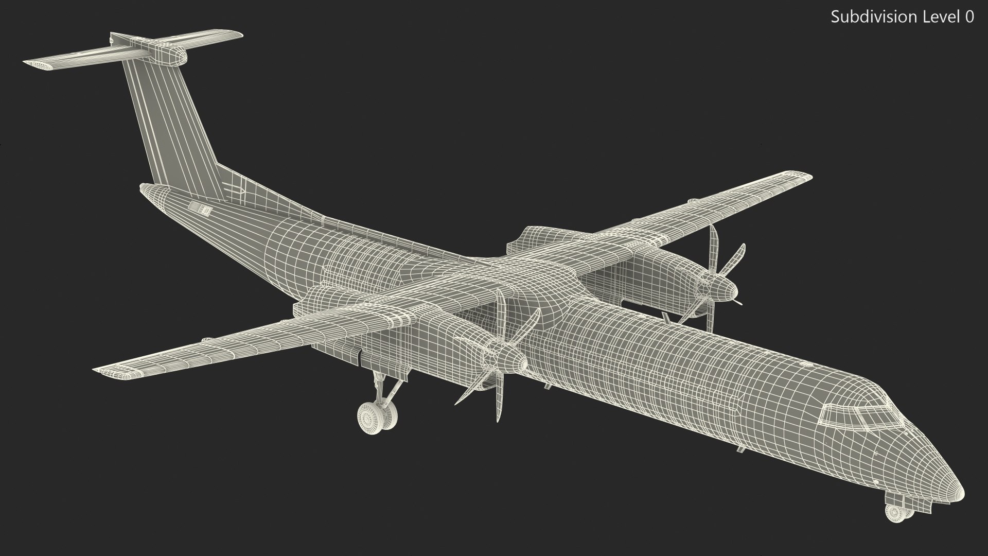 3D model bombardier q400 nextgen passenger - TurboSquid 1494448