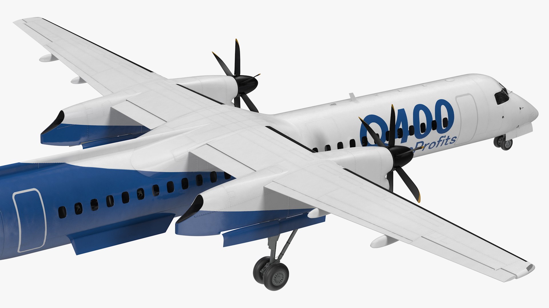 3D model bombardier q400 nextgen passenger - TurboSquid 1494448