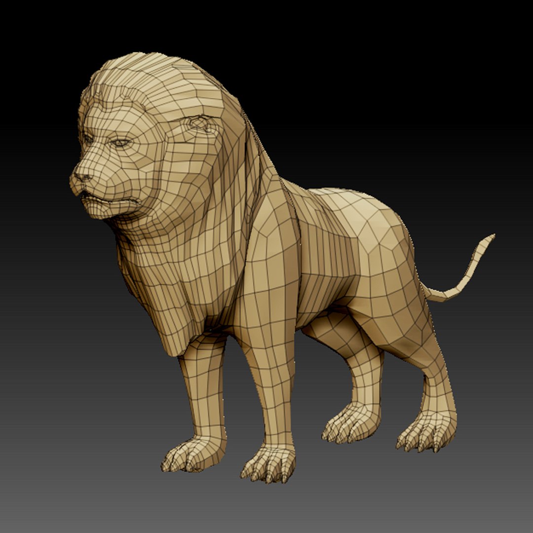 Lion 3D Model - TurboSquid 1198950