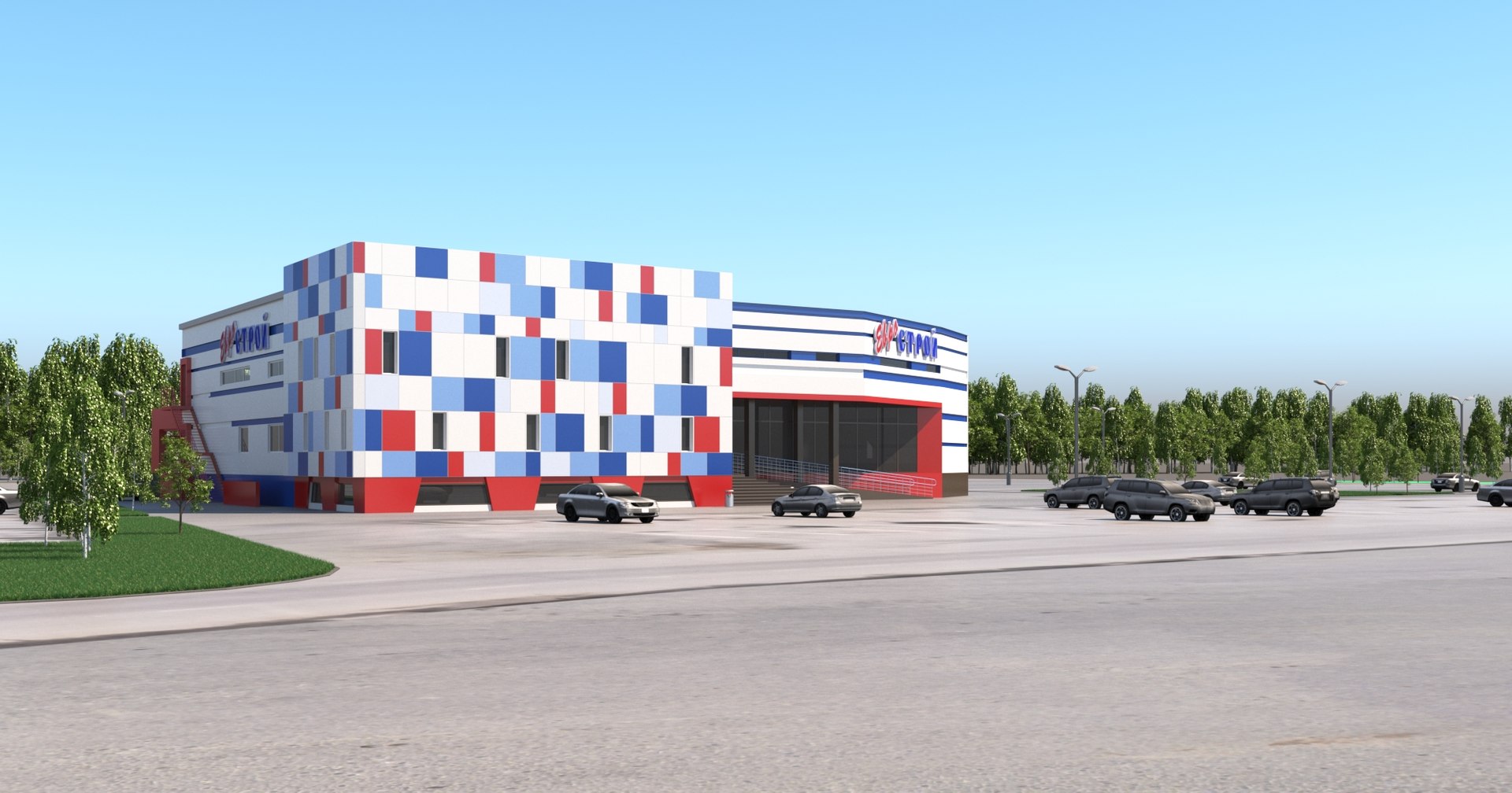 3D Shopping Center - TurboSquid 1233432