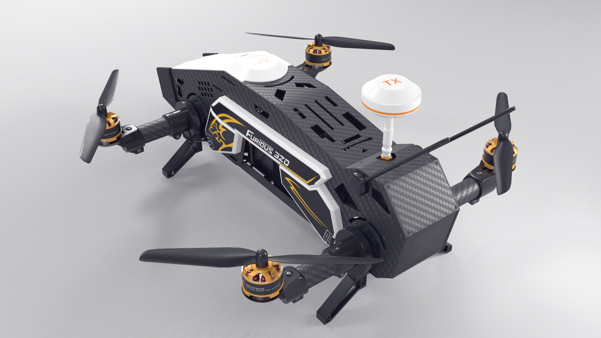 Walkera furious 320 drone 3D model - TurboSquid 1360487