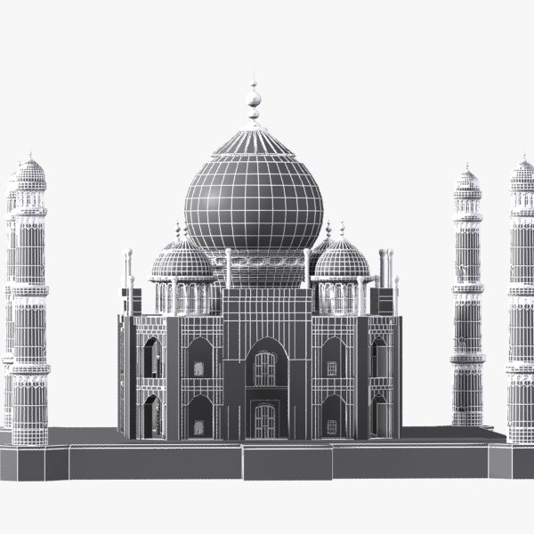 cartoon taj mahal 3d 3ds