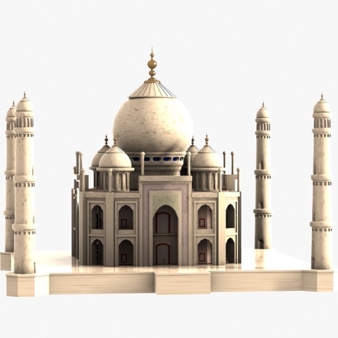 cartoon taj mahal 3d 3ds