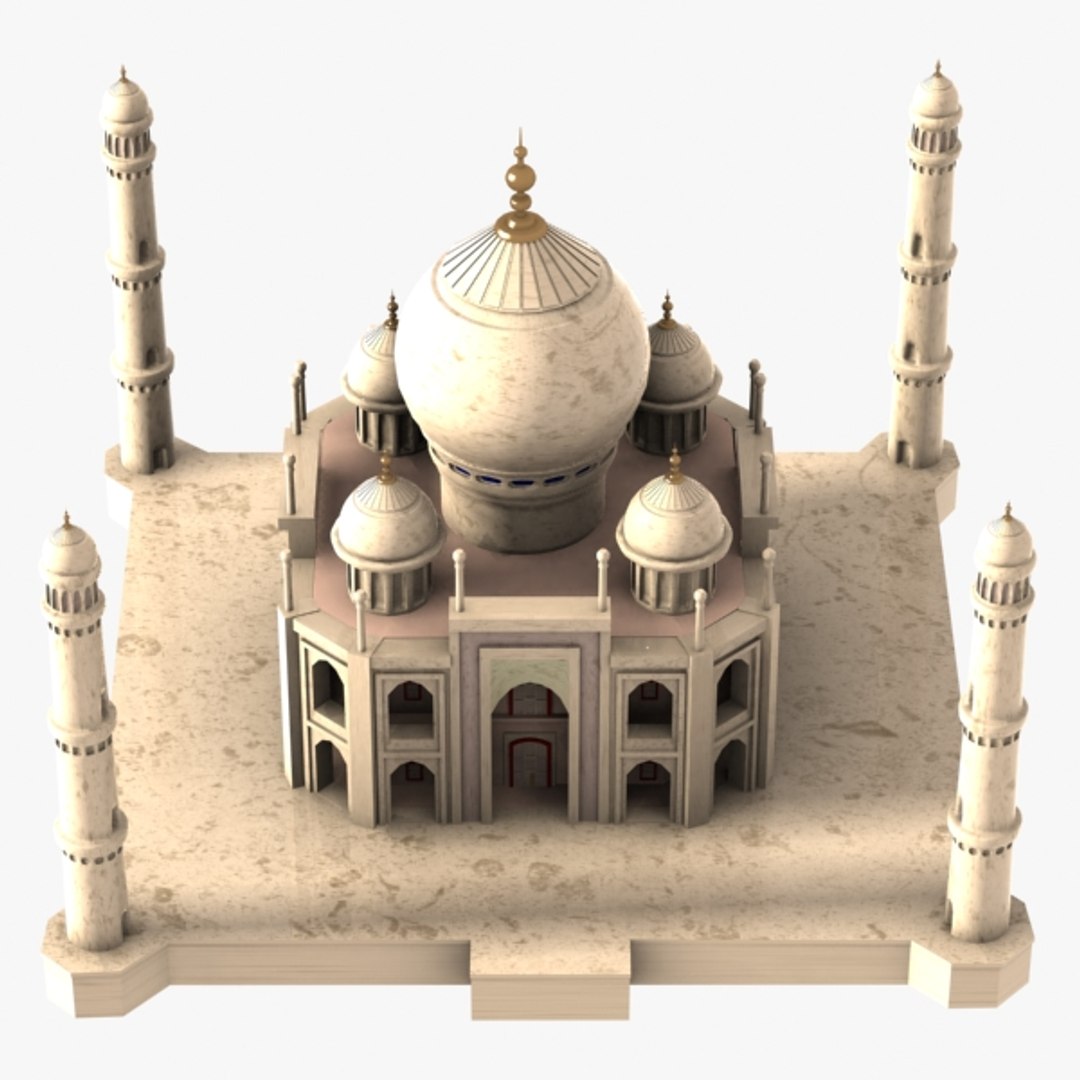 cartoon taj mahal 3d 3ds