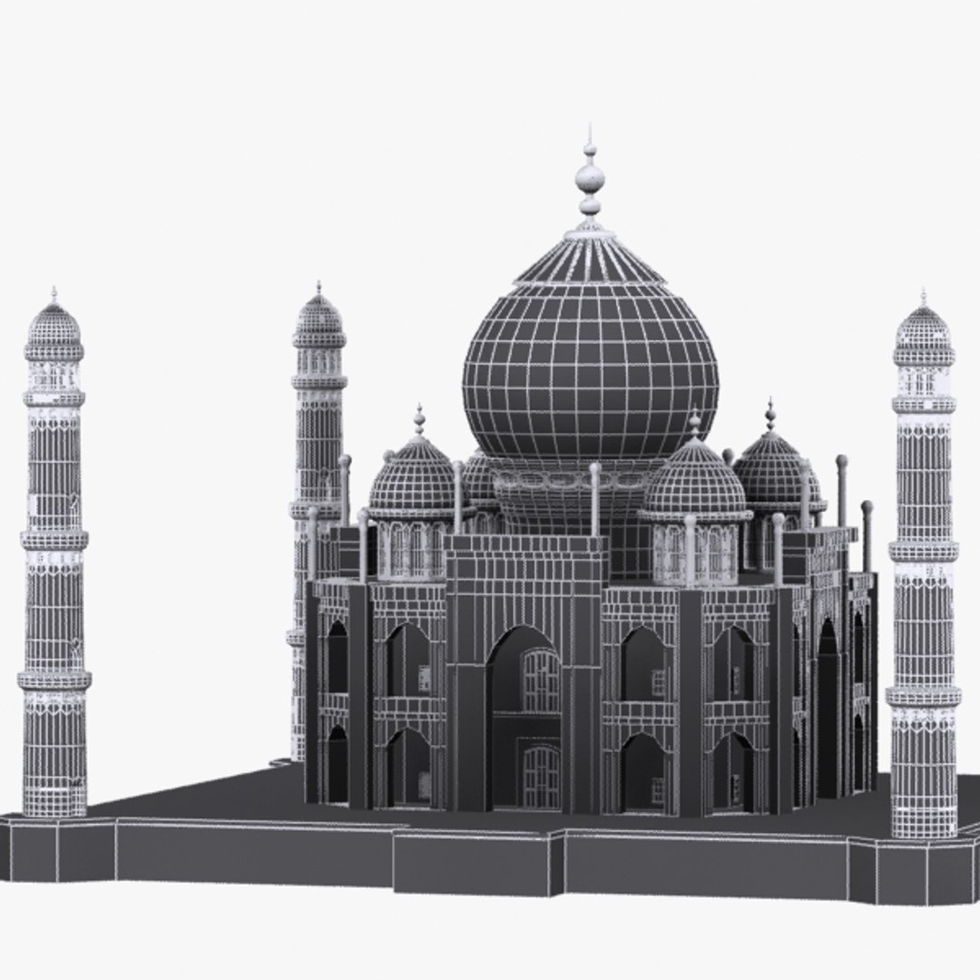 cartoon taj mahal 3d 3ds